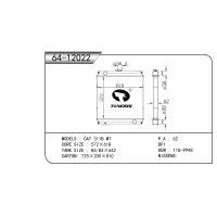 For CAT 311B MT Radiator-TONGSHI